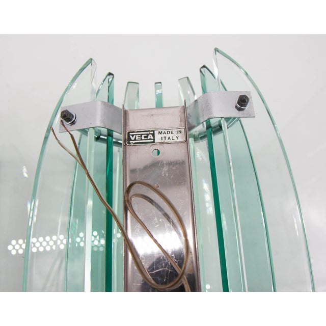 Glass Wall Lamps by Veca, 1970s, Set of 2 | Chairish