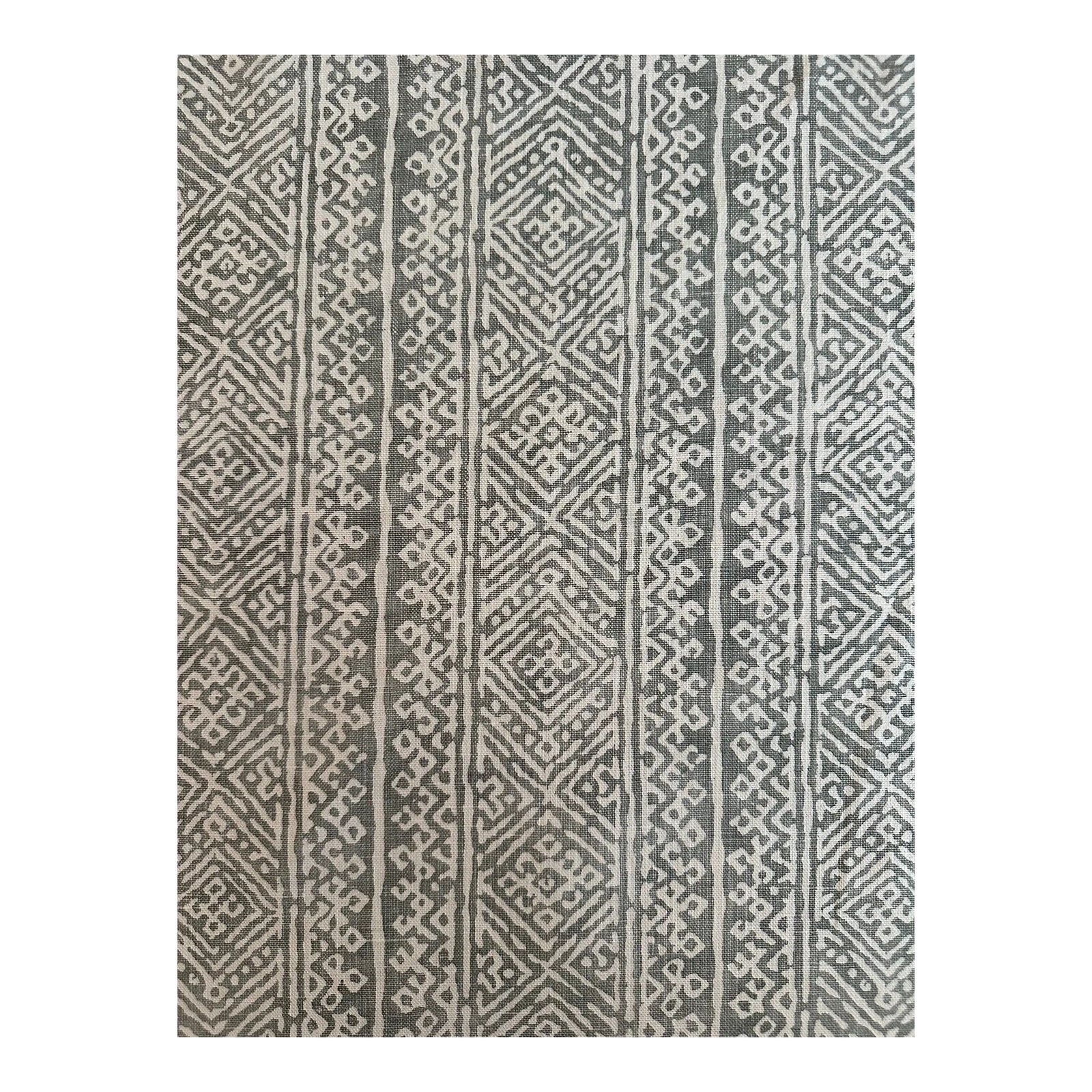 Namay Samay Bodo in French Grey Linen Fabric 4 Yards | Chairish