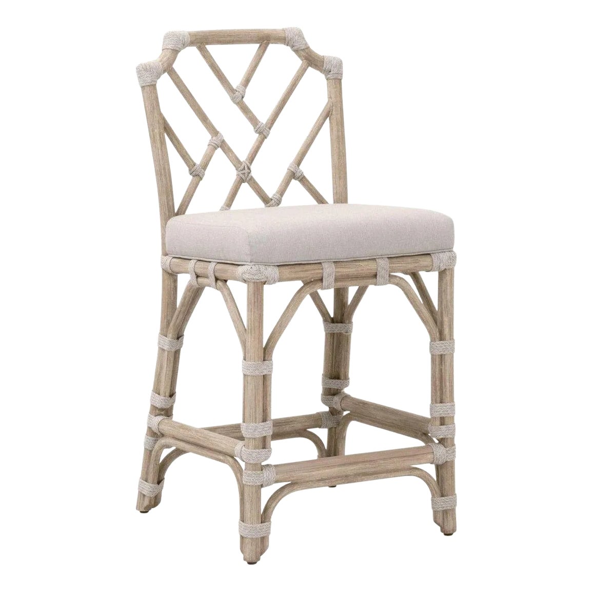 Essentials For Living Bayview Fabric Counter Stool | Chairish