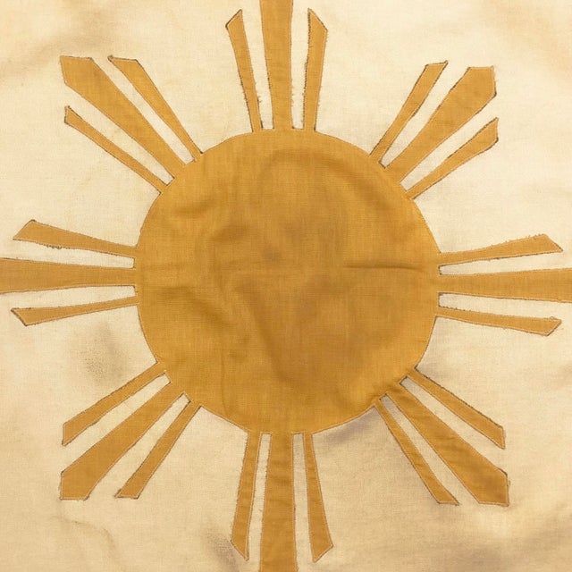 Large Vintage Cotton Sewn Flag of the Philippines | Chairish