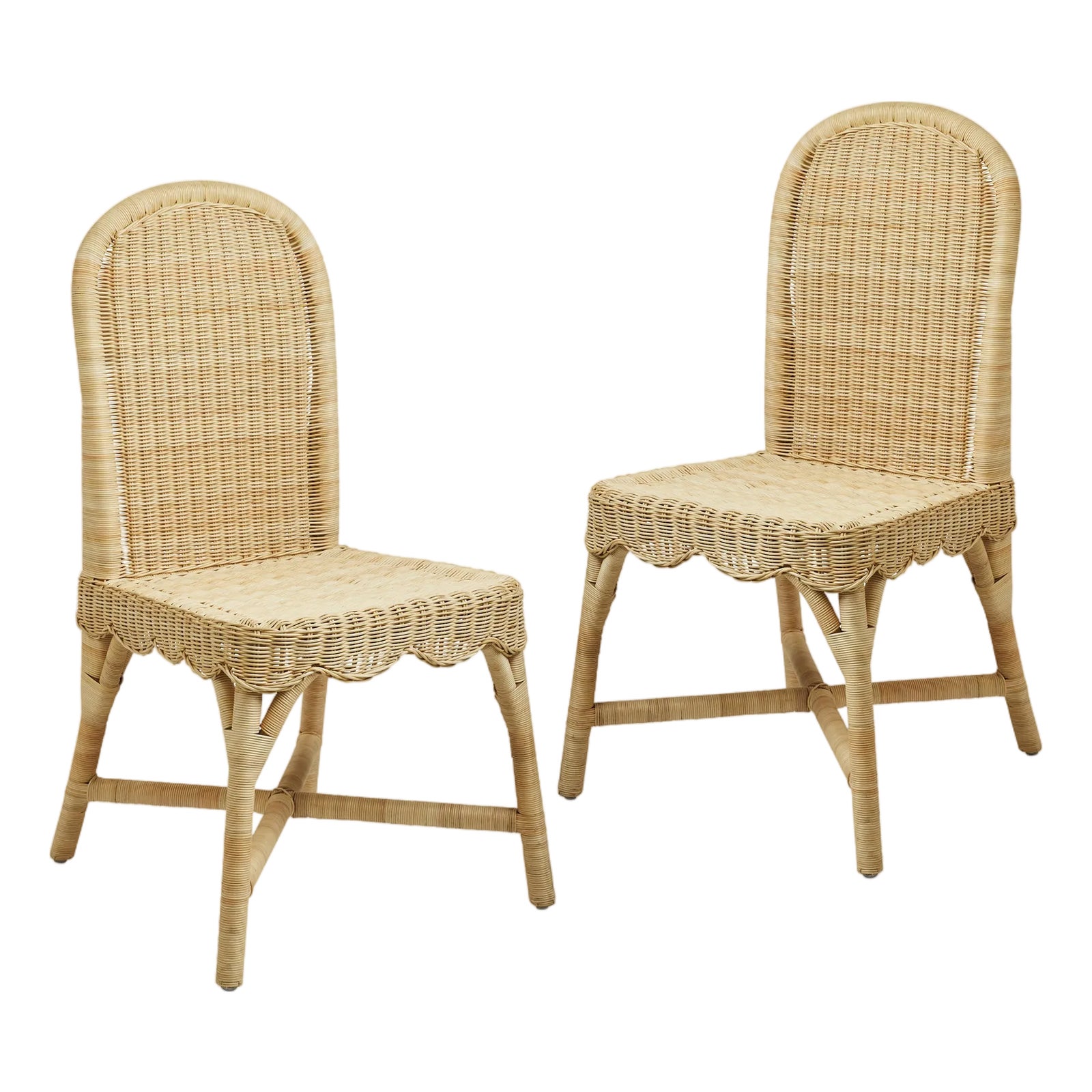 Amanda Lindroth Linton Chair - Set of 2 | Chairish