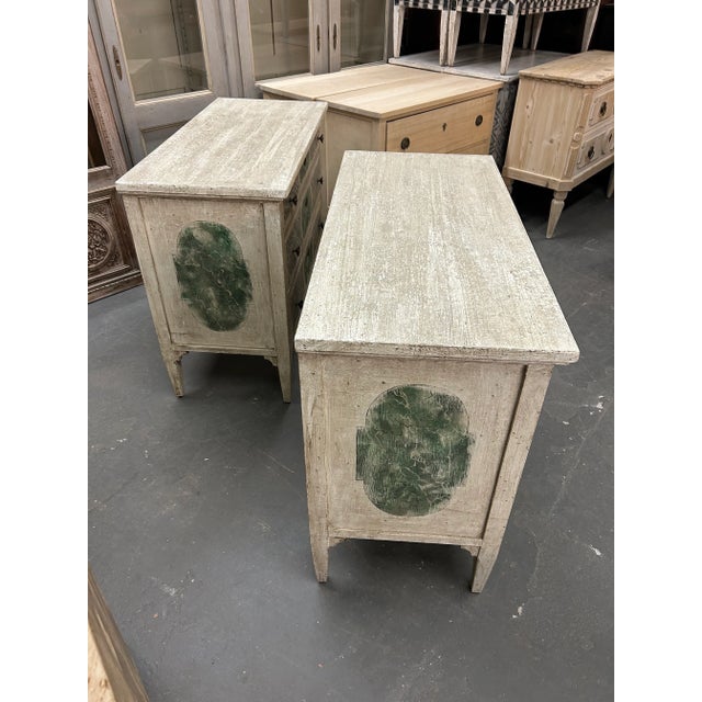 Italian Faux Marbleized Painted Chests | Chairish