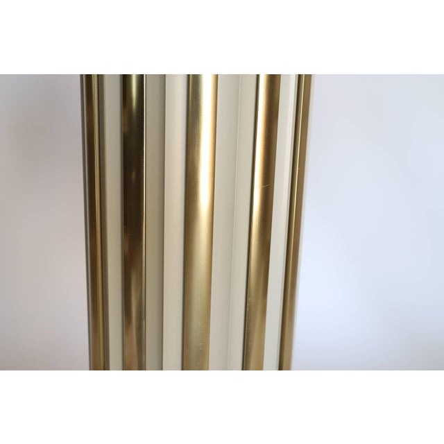 1960 Brass Lightolier Tubular Pendant Light | Chairish