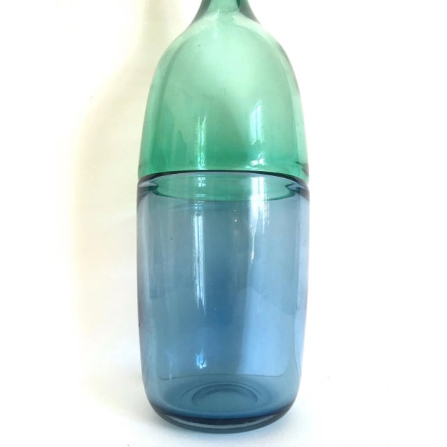 Vintage Mid Century Modern Venini Incalmo Two Tone Large Hand Blown ...