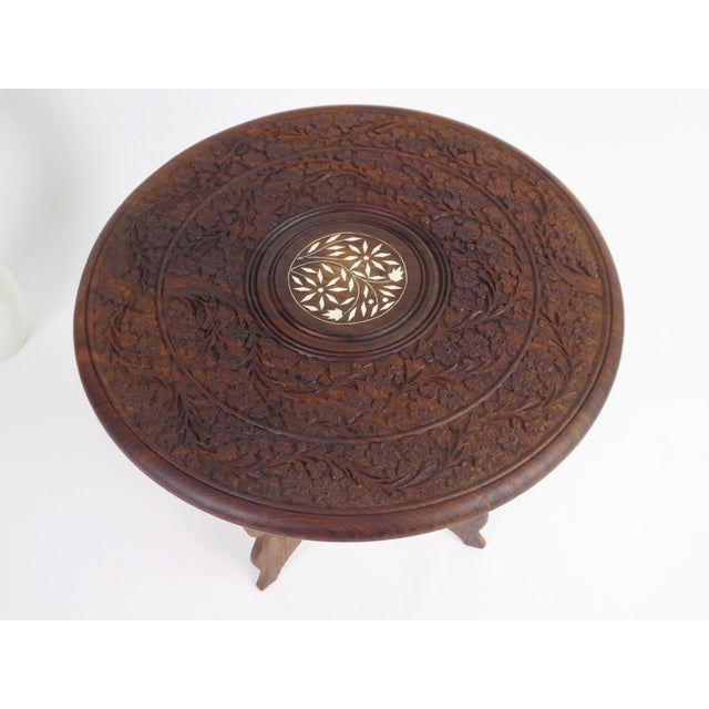 Vintage Anglo-Indian Foldable Wooden Table, 1920s | Chairish