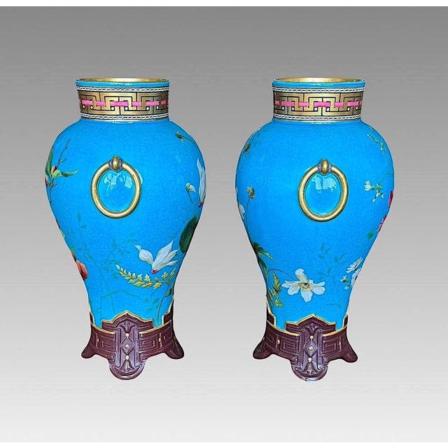 Christopher Dresser for Minton Museum Quality Aesthetic Period Blue ...