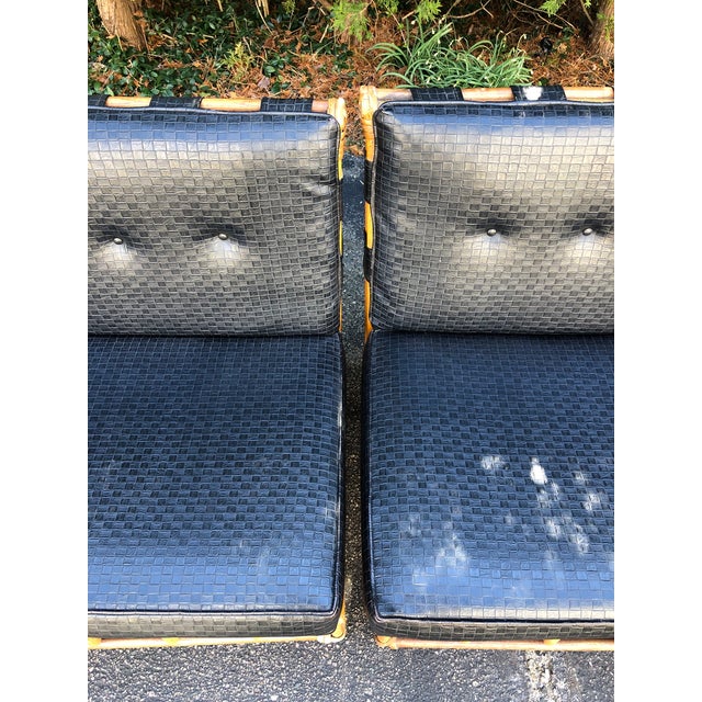 Mid 20th Century Heywood-Wakefield Attrib. Two-Piece Faux Rattan (Steam ...