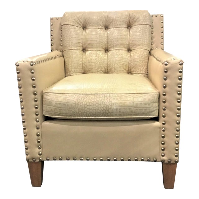 Cream leather chairs for sale store