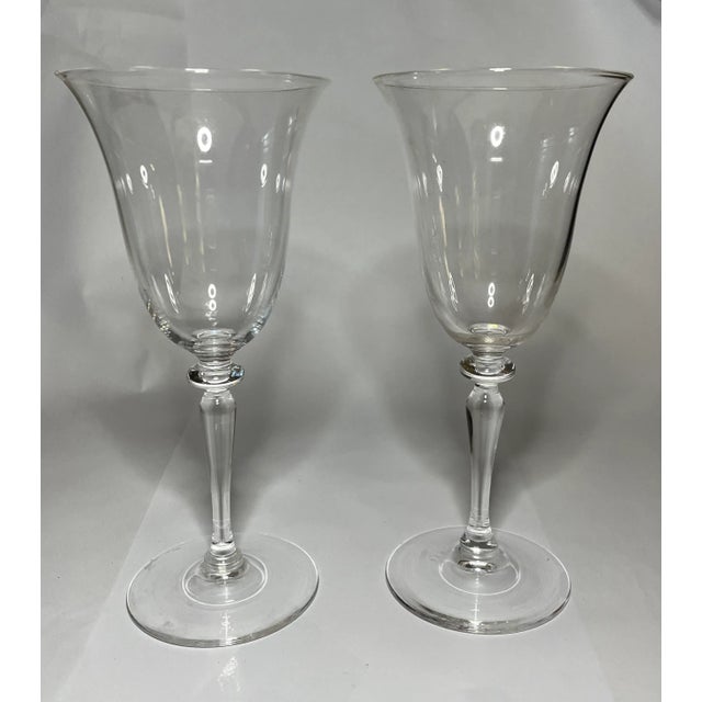 1929 Frederick Carder for Steuben Crystal Stemware, Signed - a Pair ...
