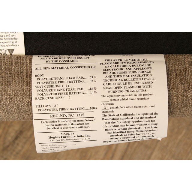 Hughes Furniture Modern English Traditional Tufted Sofa | Chairish