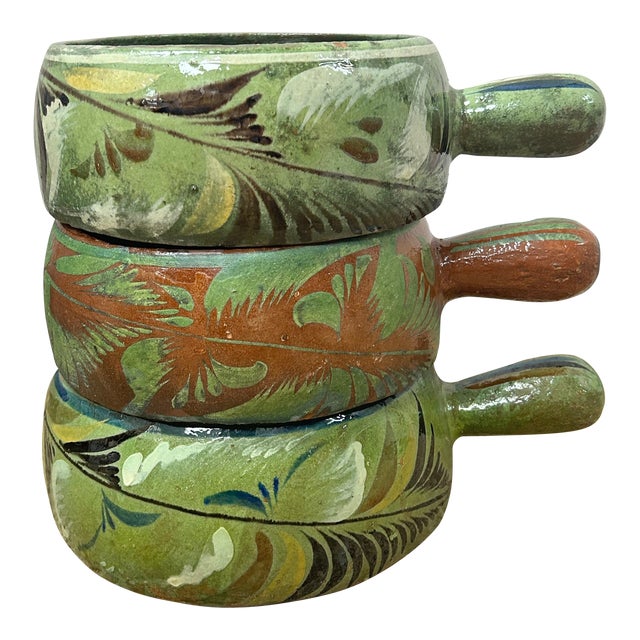 1990s 3 Mexican Pottery Bowls - 3 Pieces | Chairish