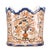 Contemporary Imari Style Scalloped Cachepot Planter | Chairish