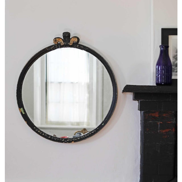 Antique French Round Mirror | Chairish
