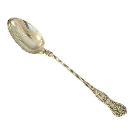 Antique Sterling Silver Serving Spoon | Chairish