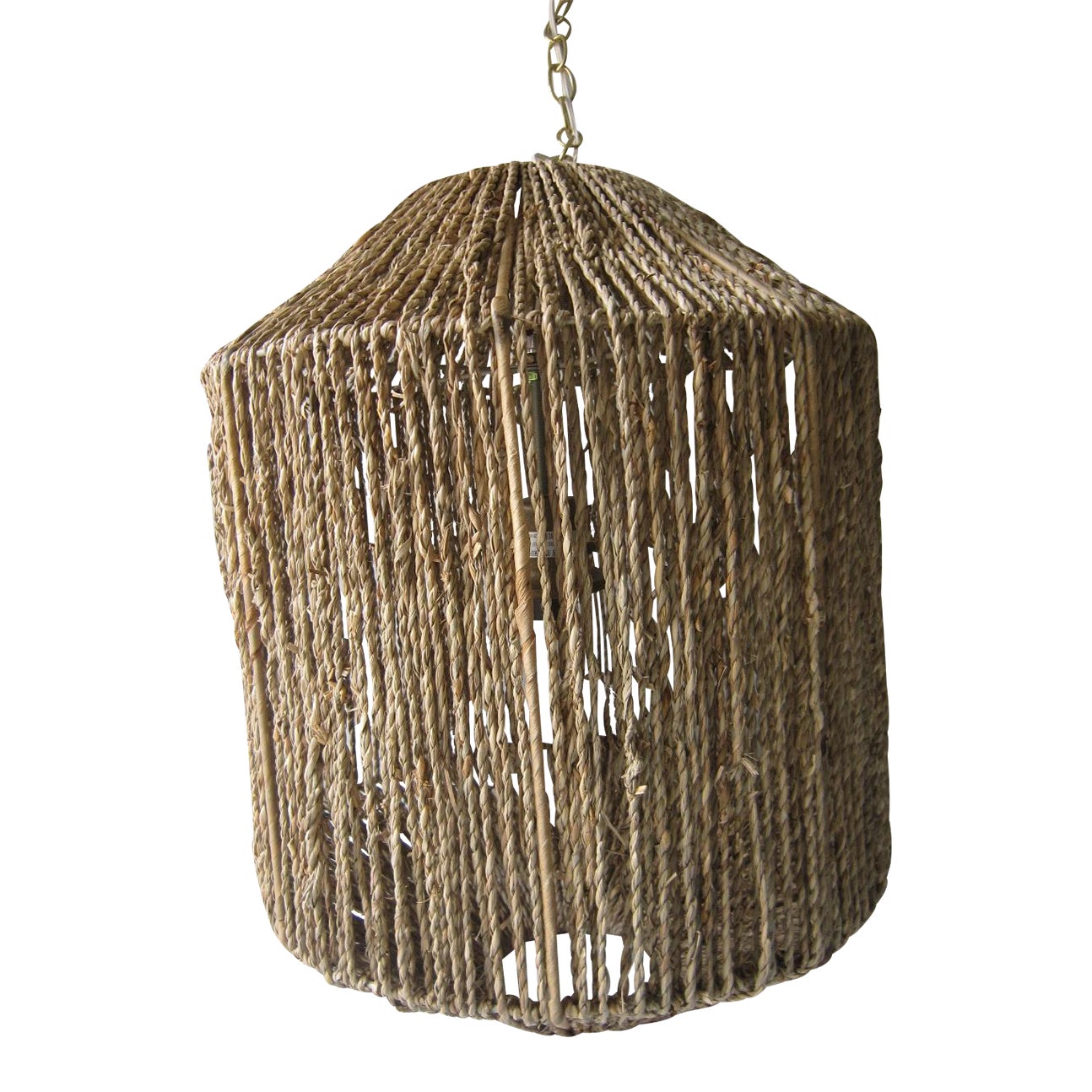 Vintage Twine Pendant Lamp | Chairish
