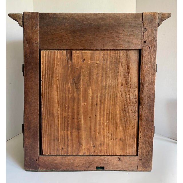 Antique Clock Hood Converted Glass Front Display Curio Cabinet | Chairish