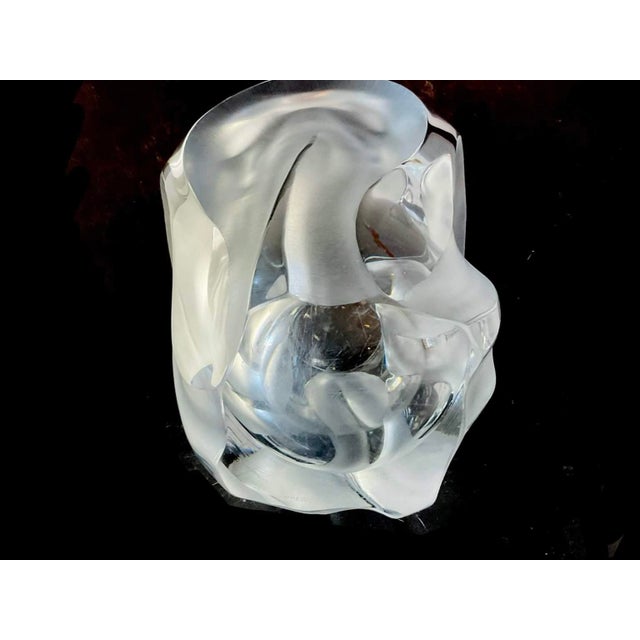 Vintage Lalique Ingrid French Crystal Vase, Signed | Chairish