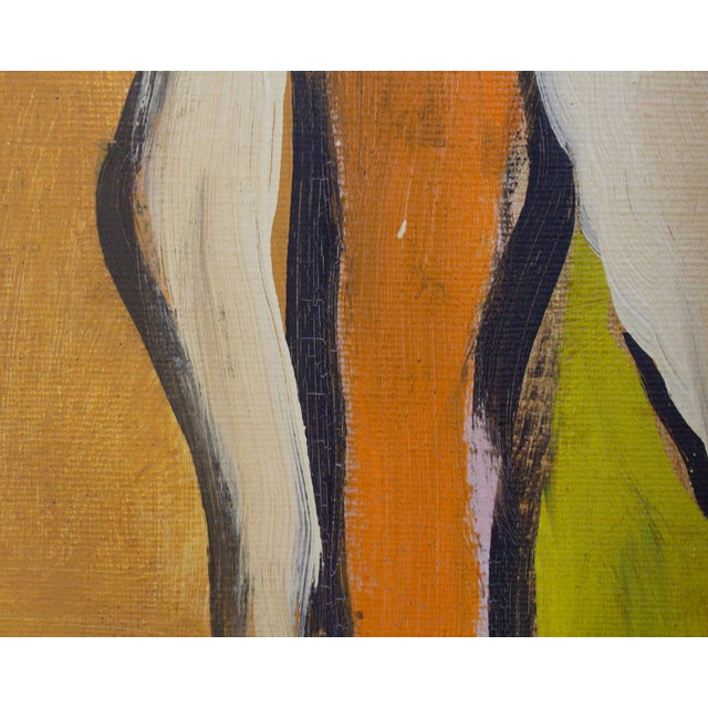1960s Oil on Canvas Abstract Painting Signed by Artist Steve Redman ...