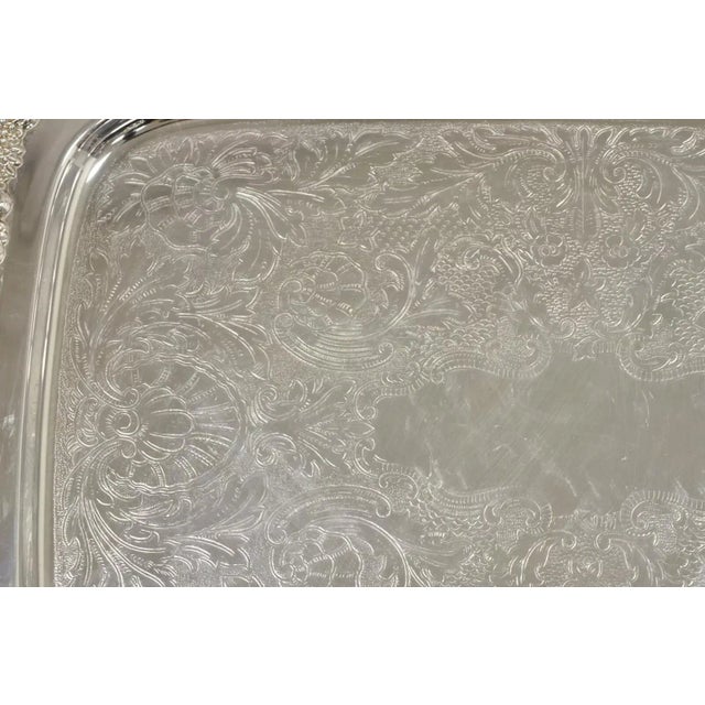 Vintage Oneida Silver Plated Victorian Style Butlers Serving Platter ...
