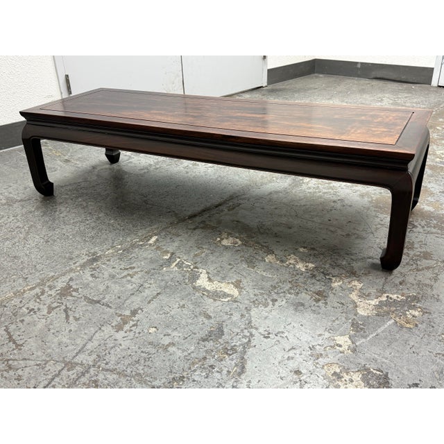 Vintage Indonesian Stained Teak Wood Coffee Table | Chairish