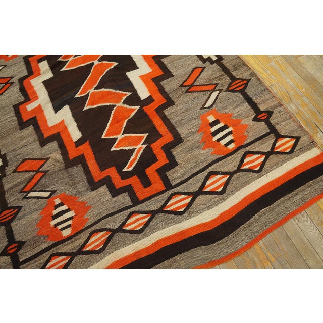 1920s American Navajo Style Carpet With Storm Pattern ( 4' 8" X 6' 9 ...