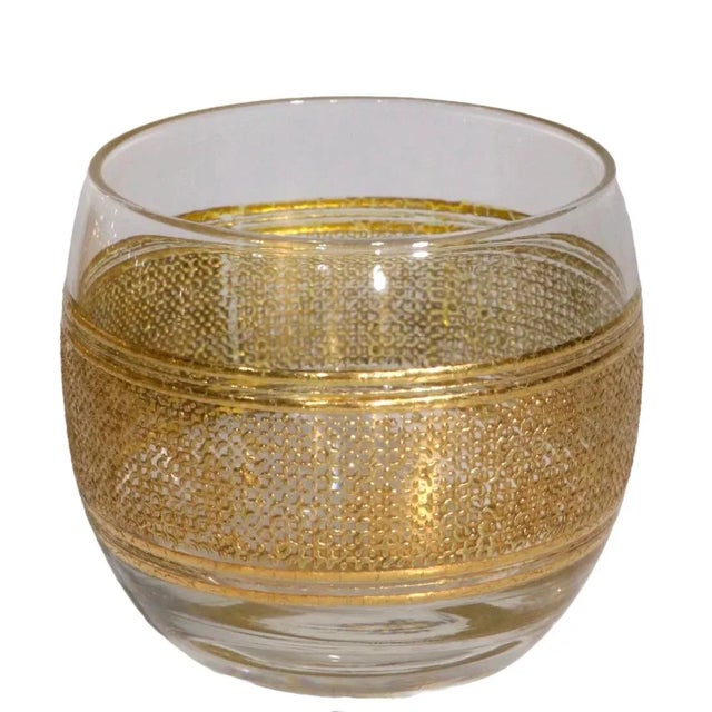 7 Pc Gold Deposit Roly Poly Whiskey Glasses Chairish