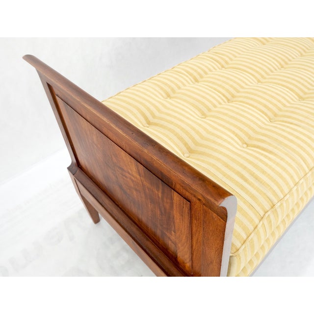 Mahogany Slight Panels Arms Compact Daybed Style Gold Stripe Window ...