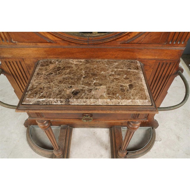 Antique Circa 1870 American Victorian Walnut Entry Hall Tree / Stand ...