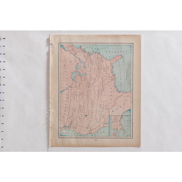 Cram's 1907 Map of Usa | Chairish