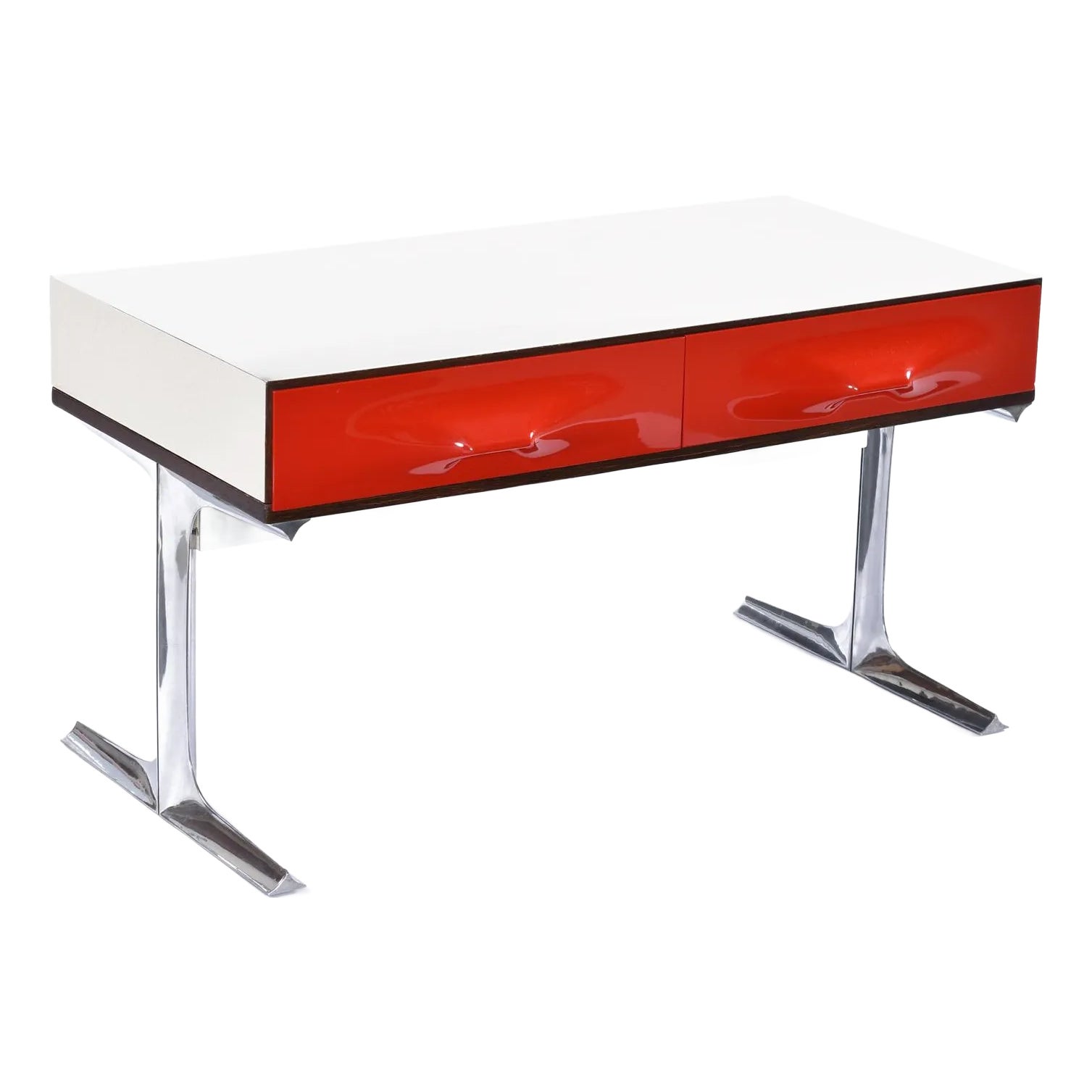 Raymond Loewy Df-2000 Rosewood Chrome Red Plastic Tv Stereo Console or ...