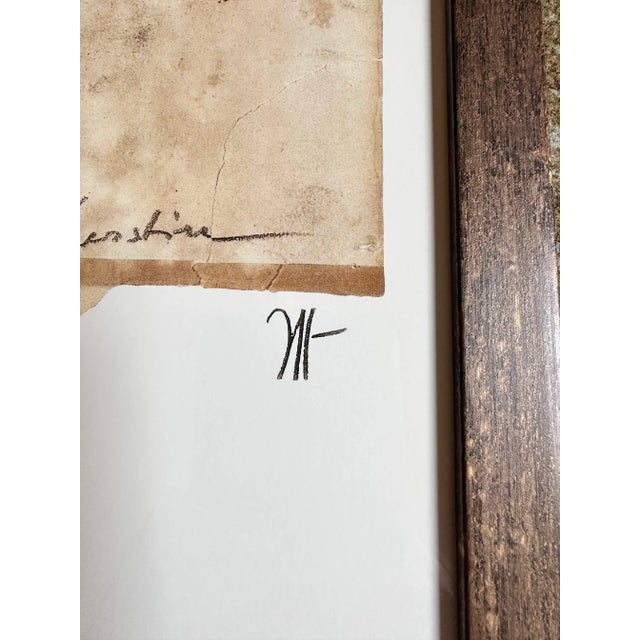 1980s Framed Horst Janssen Cat Lydia Art Poster Germany | Chairish