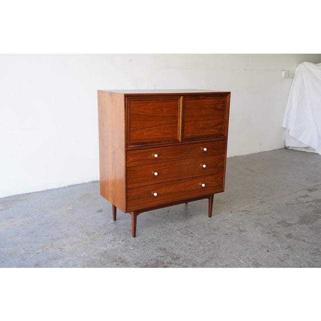 1950s Mid-Century Highboy by Kipp Stewart for Drexel Declaration Model ...