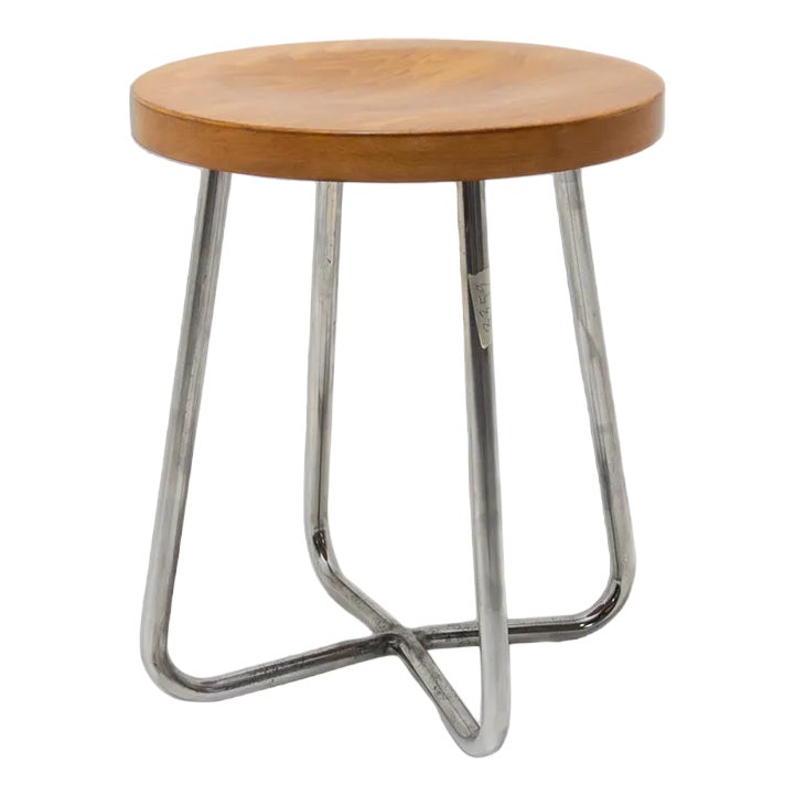 Bauhaus Tubular Stool by Robert Slezák, Former Czechoslovakia, 1930s ...