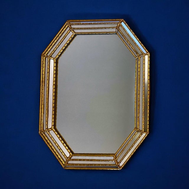 Hollywood Regency Style Italian Giltwood Wall Mirror by LaBarge | Chairish