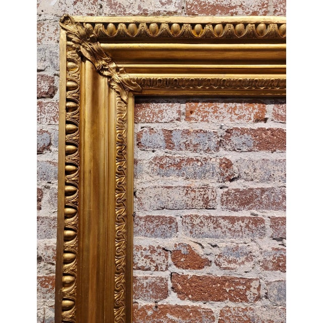19th Century 50x44" Monumental Gilt-Wood Frame | Chairish