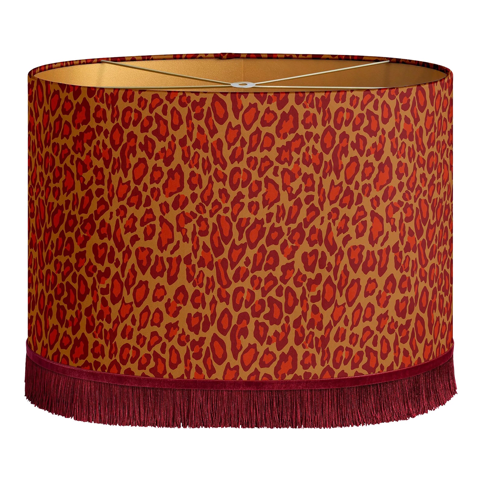 Palais Lampshade Maya Chili & Caramel (Oval M) | Chairish