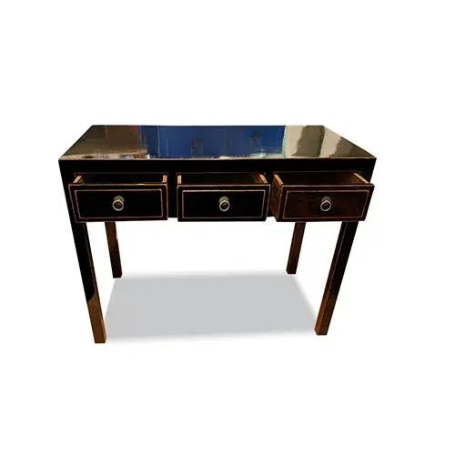 1990s Asian Ming Style Writing Desk-Black Color | Chairish