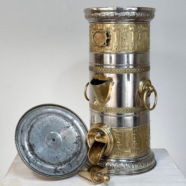 19th Century French Fancy Coffee Bean Dispenser | Chairish