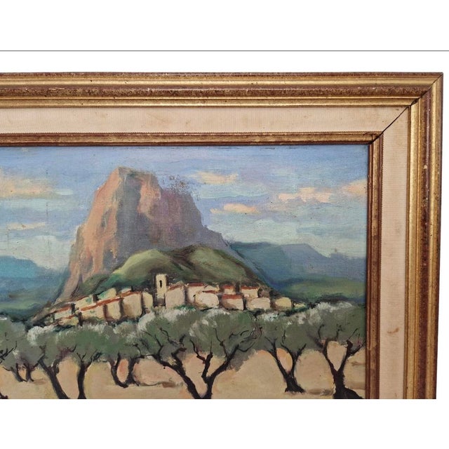 Mid-Century Provence Landscape, in Original Frame | Chairish