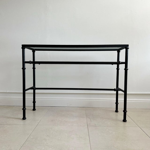 Black Iron Console Table | Chairish