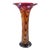 Rick Strini Signed Modern Contemporary Orange Red and Black Blown Glass ...