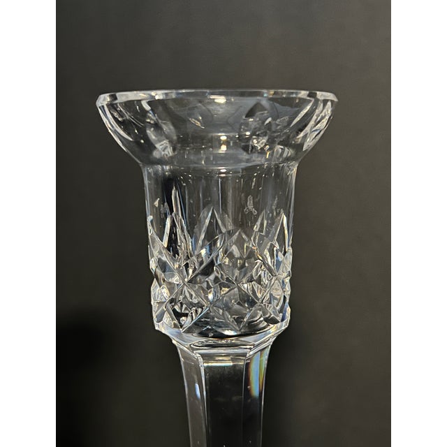 Pair of Vintage Waterford Crystal Lismore Candlesticks | Chairish