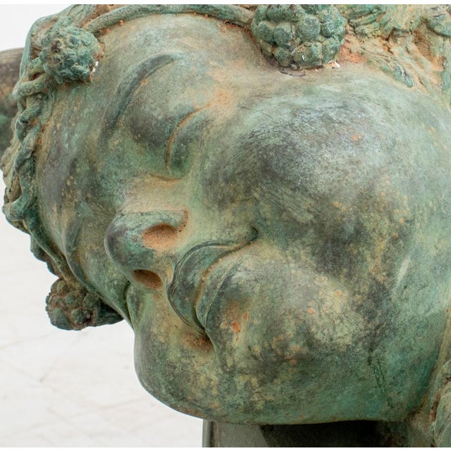 Bronze Winged Cherub Side Table Base | Chairish