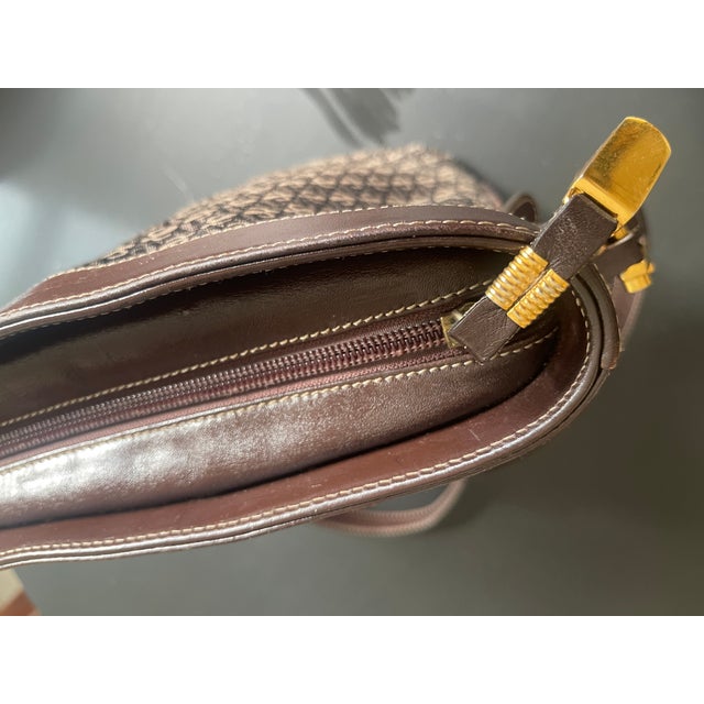 1980s Loewe Logo Canvas and Leather Cross Body Bag | Chairish