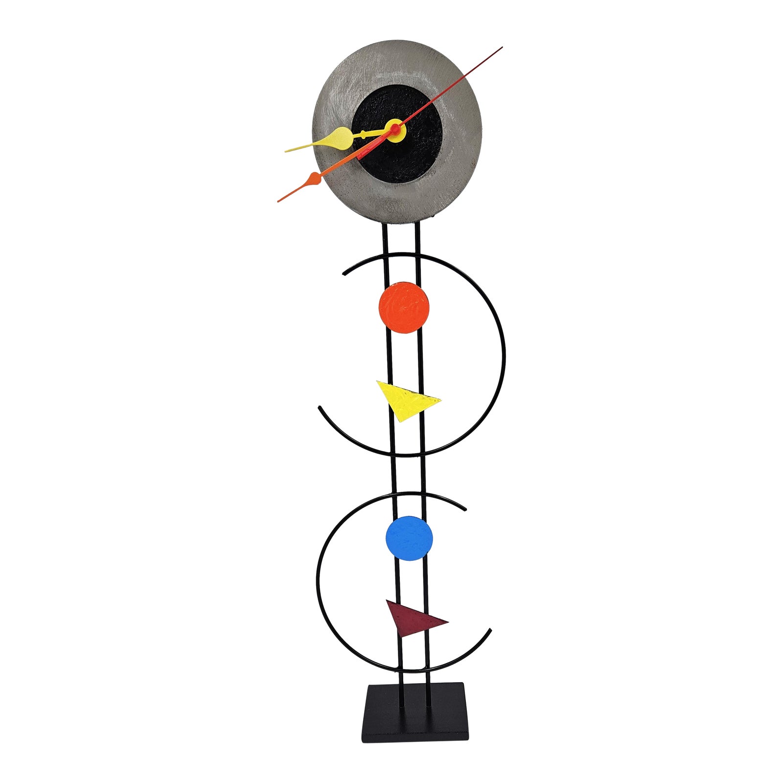 Rick Martin Abstract Modernist Pop Art Memphis Style Clock C. 1995 ...