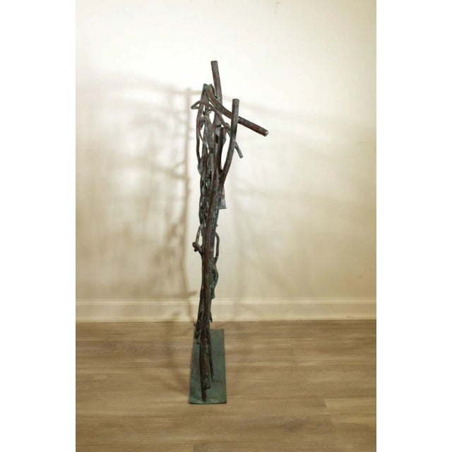 Contemporary Modern Copper Metal Abstract Collage Sculpture by Robert ...