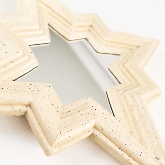 Vintage Plaster Star Wall Mirror | Chairish