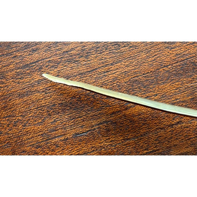 Mid 20th Century Nautical Clipper Ship Brass Letter Opener | Chairish