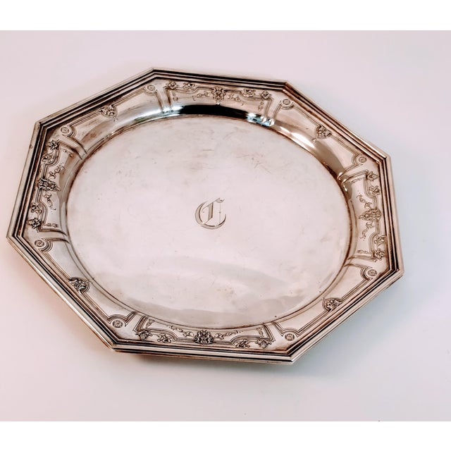 Vintage Holloware Repousse Sterling Dominick and Haff Silver Tray ...