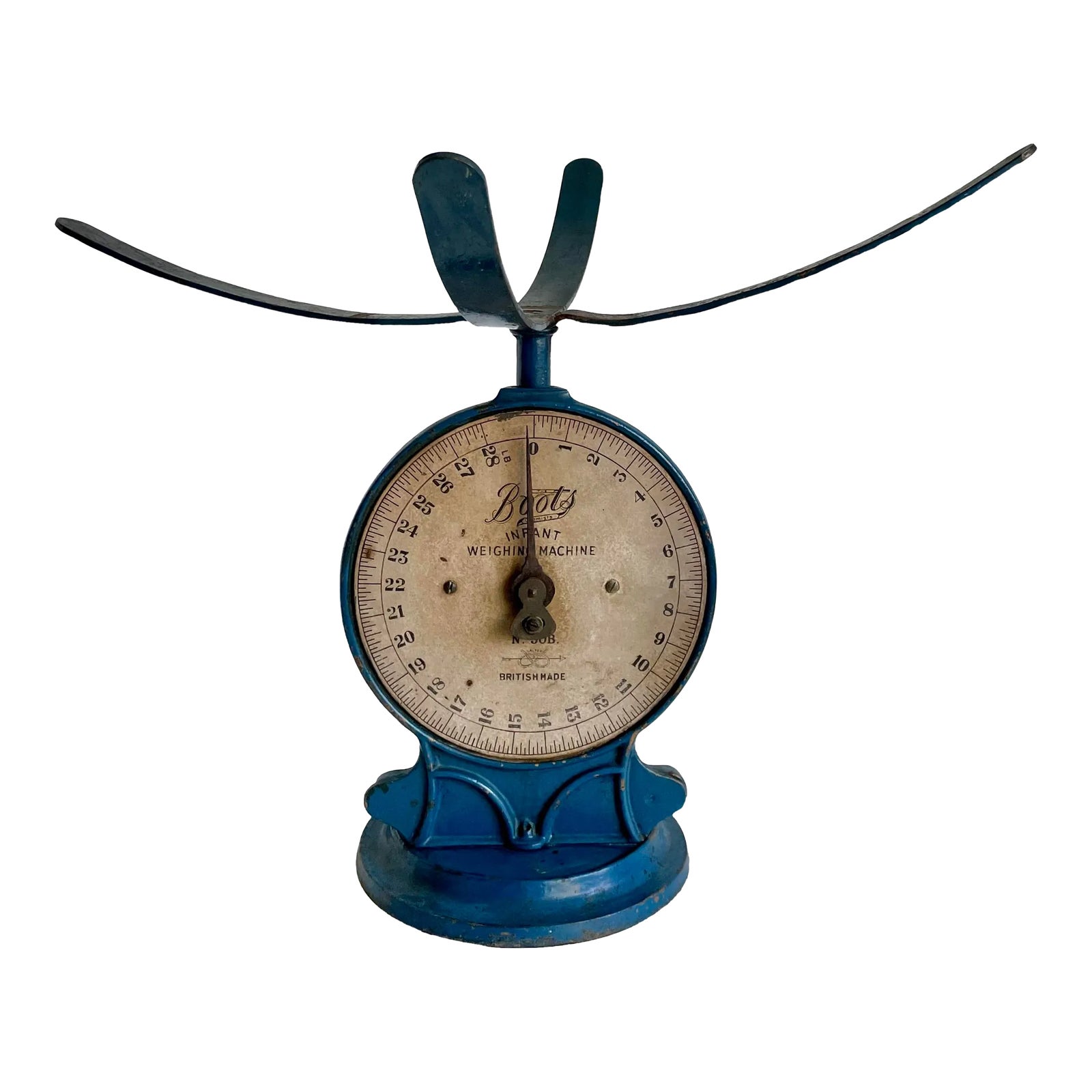 1900's English "Boots Infant Weighing Machine" Iron Scale | Chairish